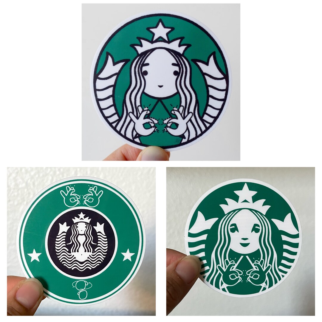 ASL starbucks / starbucks Coffee Sign Sticker - Etsy