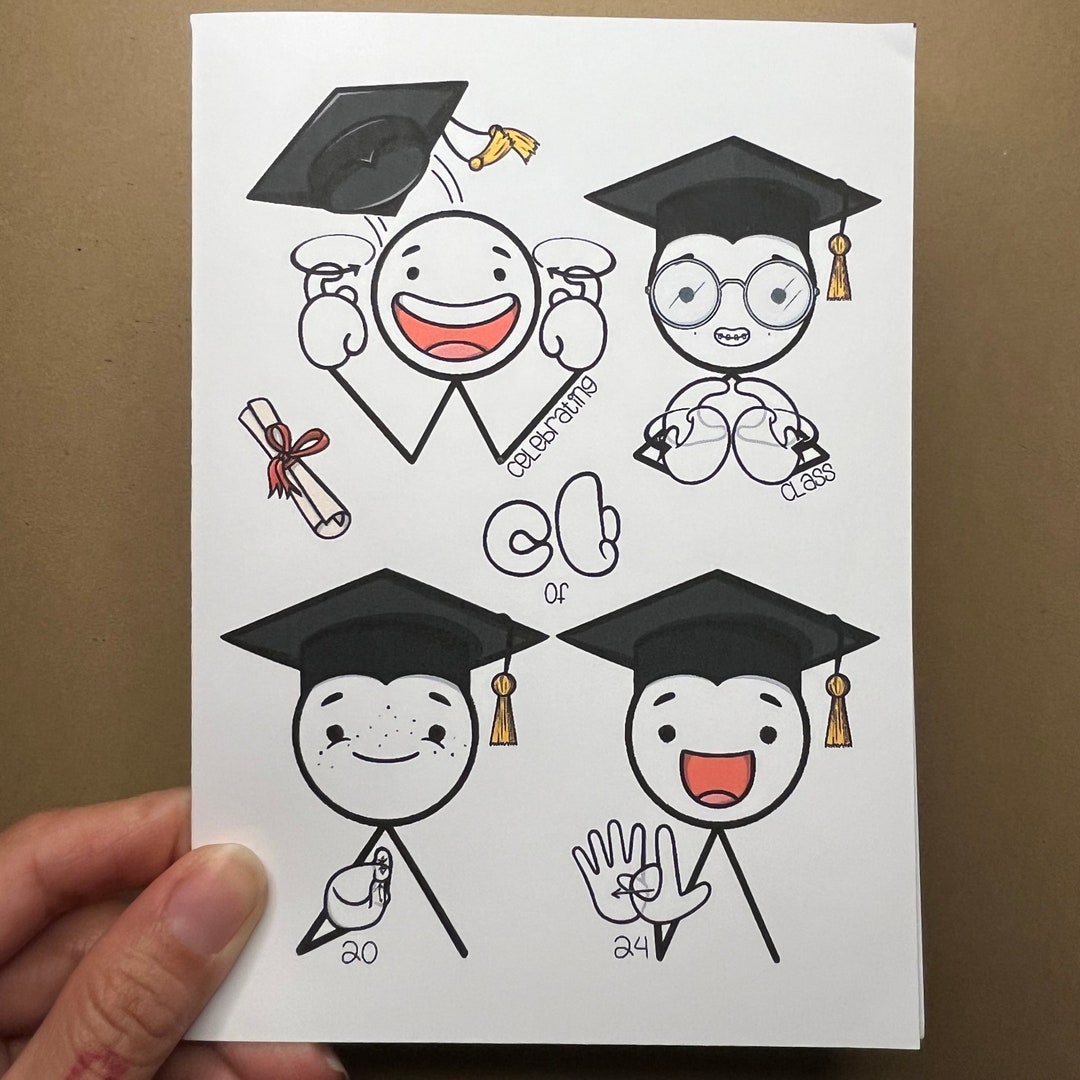 ASL Greeting Card Graduation celebrating Class of 2024 congratulations ...