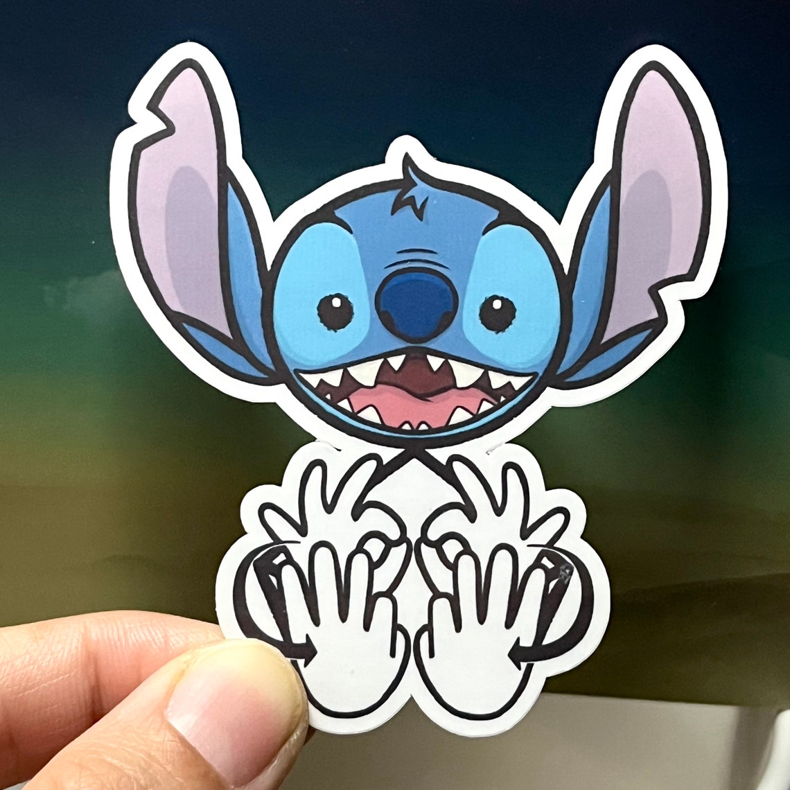 ASL family Stitch Sign Sticker - Etsy