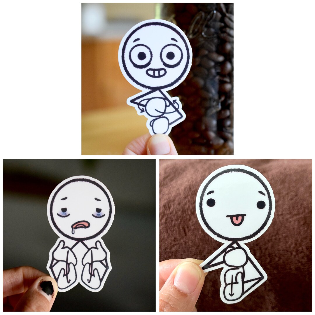 ASL "coffee" / “tired” / “poop” Sign Sticker - Etsy