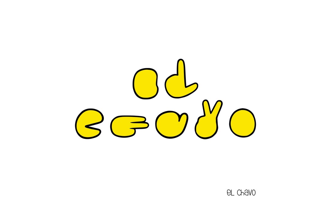 ASL "that” El Chavo Del Ocho, “cry” Chilindrina, “hungry” Ñoño ...