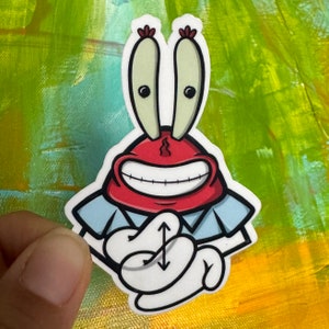 ASL Fanart sea Sponge Bob / fish Mrs Puff / money Mr Krabs Sign Sticker ...