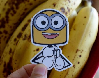 Minion Banana Sticker - Etsy