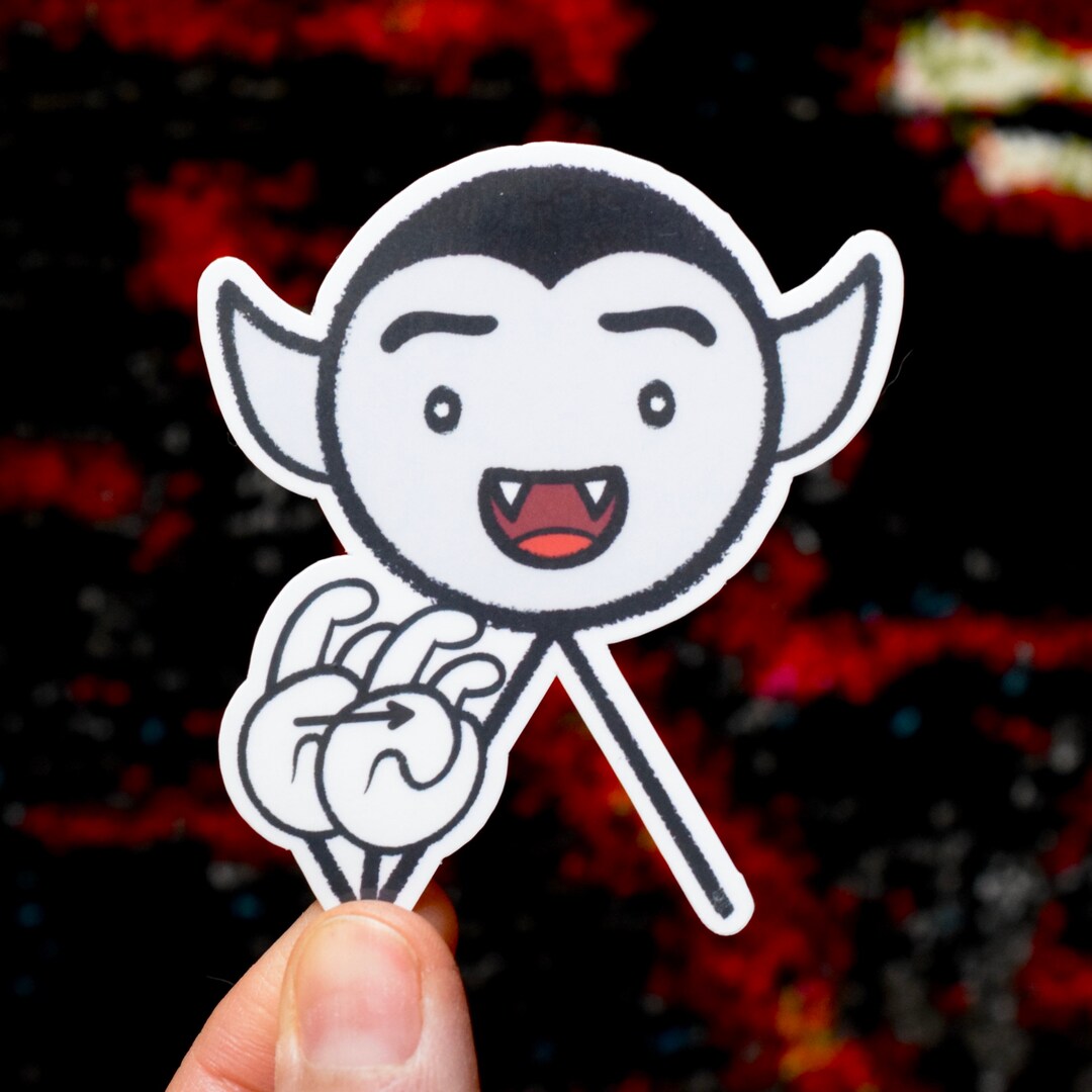 ASL vampire Sign Sticker - Etsy