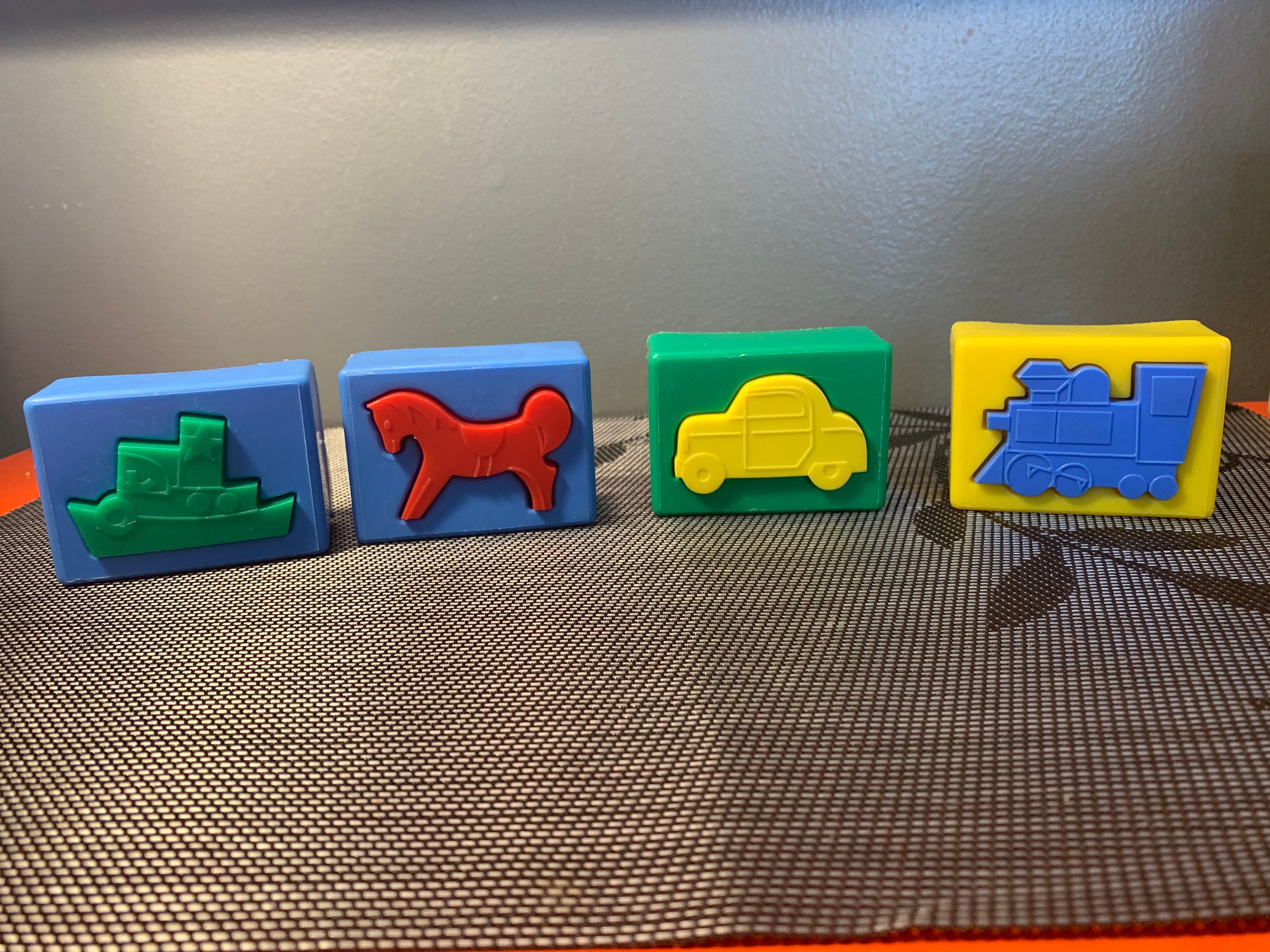 Vintage Kohner Shape Cookie Cutters/tracing Development Toy Primary ...