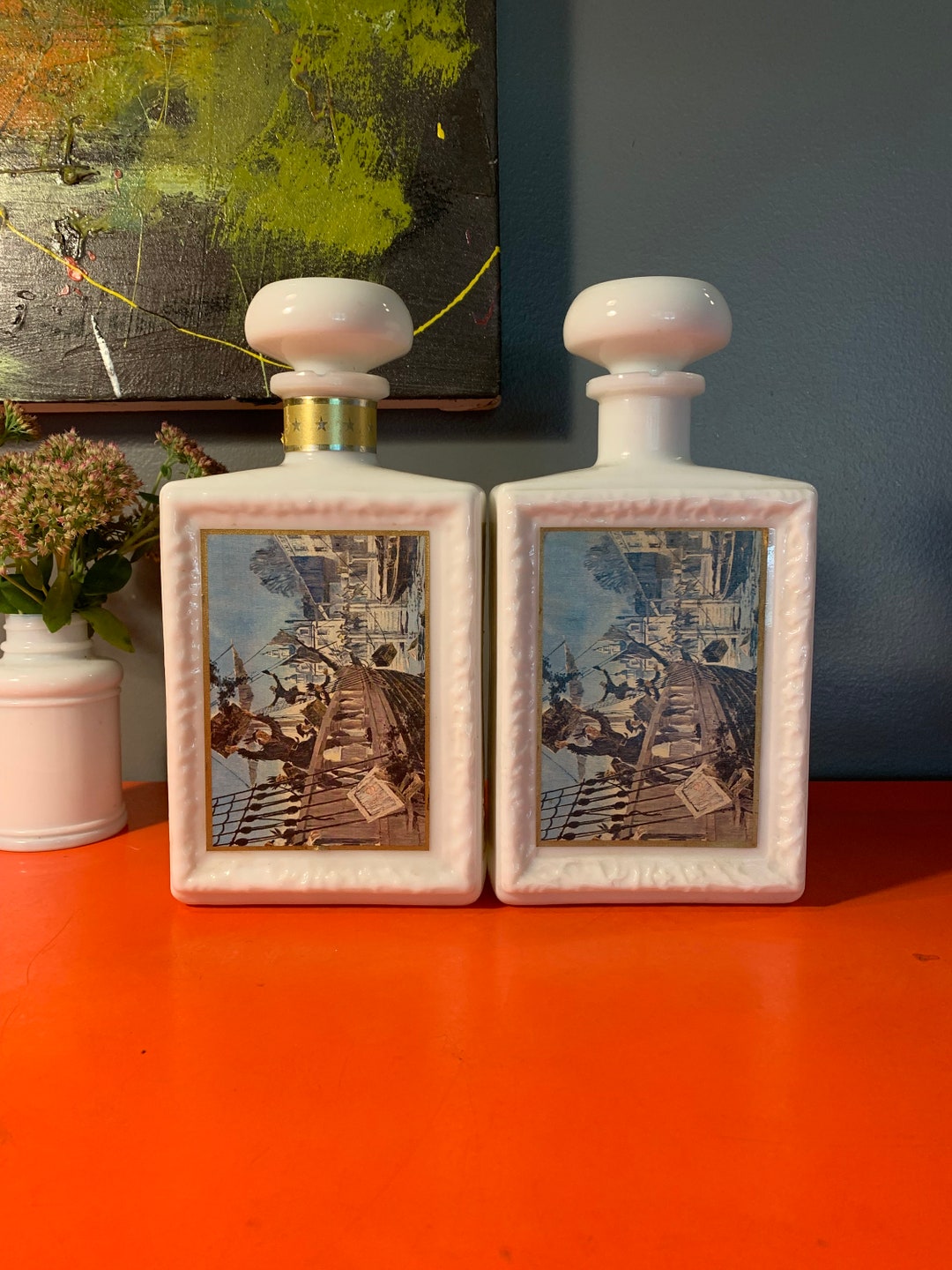 Vintage Americana 1968 JW the Boston Tea Party Kentucky Straight ...