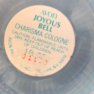 Vintage AVON JOYOUS BELL "charisma" Cologne Bottle. Please Read the ...