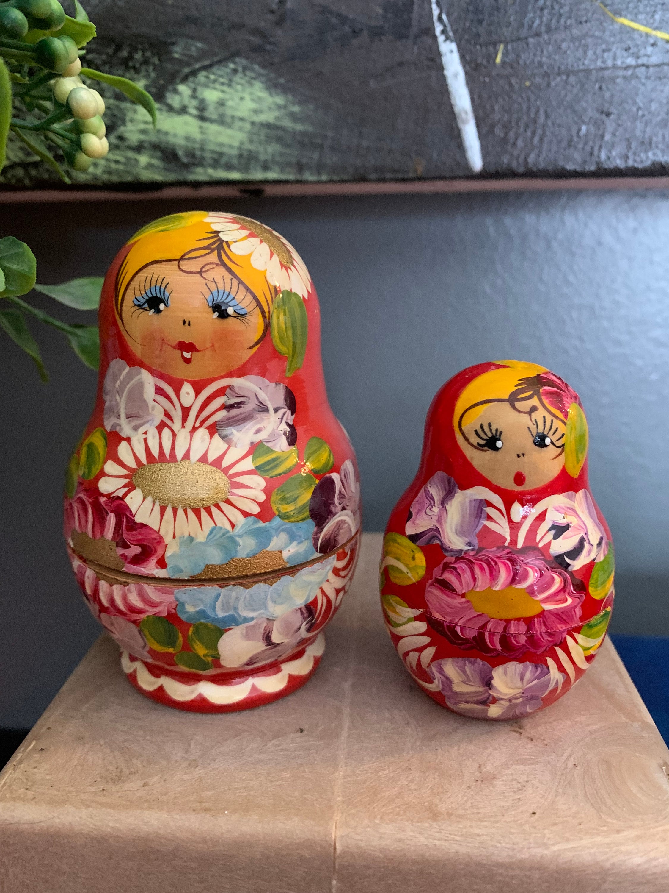 Vintage Handcrafted Ukranian Stacking Dolls. - Etsy