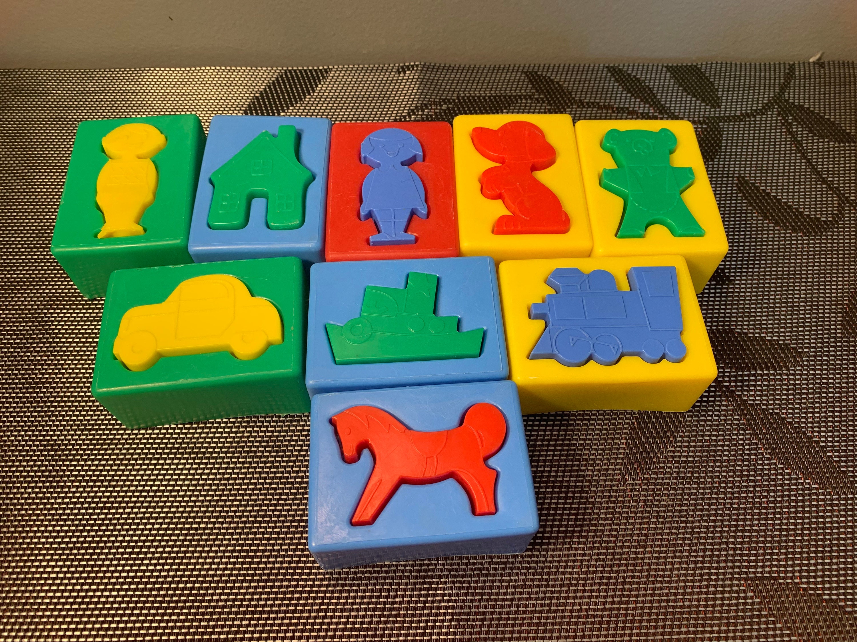 Vintage Kohner Shape Cookie Cutters/tracing Development Toy Primary ...