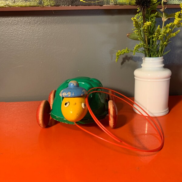 Turtle Pull Toy - Etsy