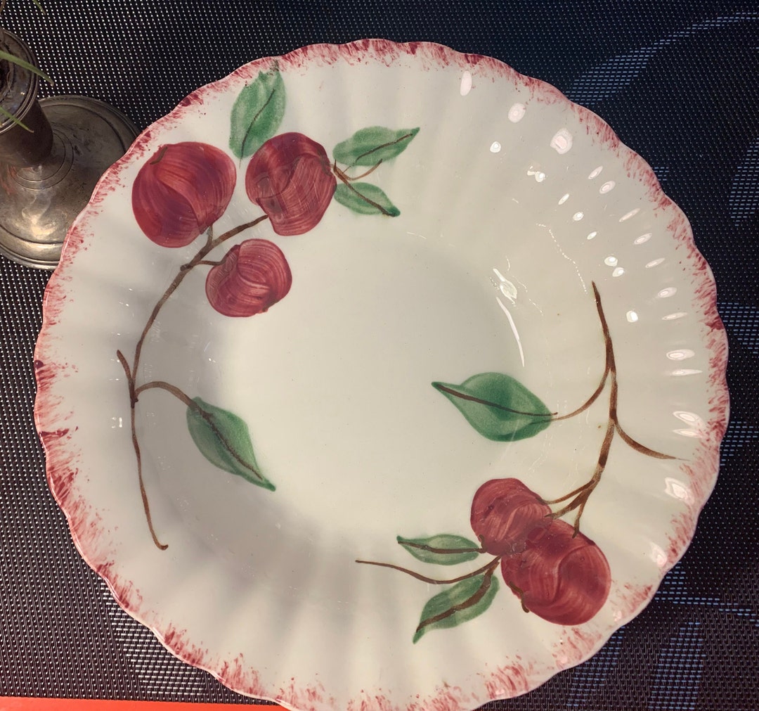 Vintage Mid-century Blue Ridge Potteries, Colonial Shape, Pink Edge ...