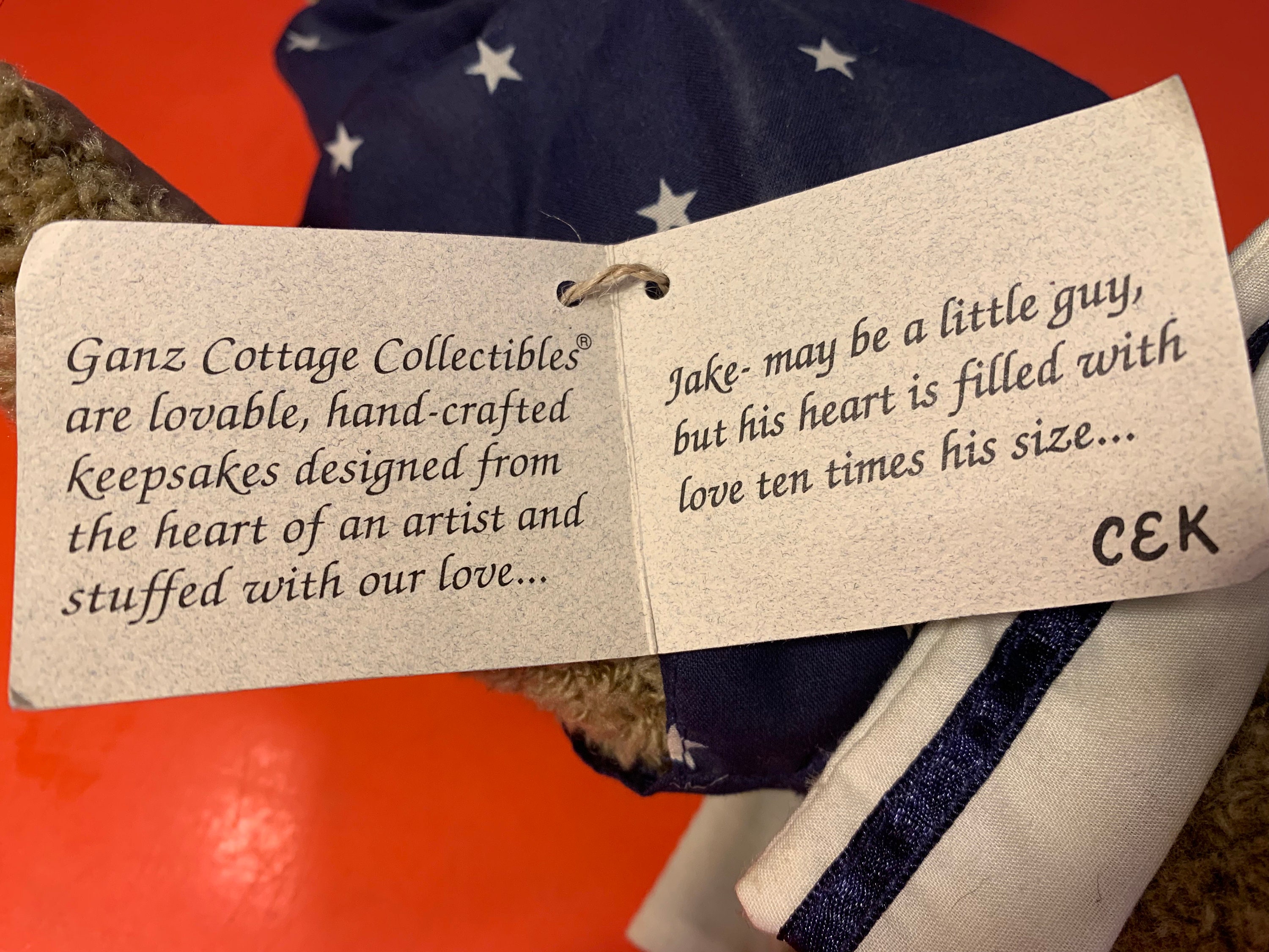 Vintage 1995 GANZ Cottage Collectibles Jake Bear - Etsy