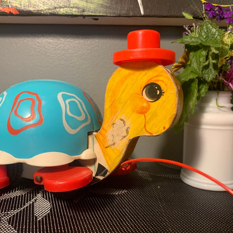 Turtle Pull Toy - Etsy