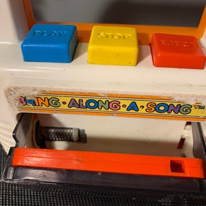 Vintage TOMY Bring Along A Song Toy Tape Player-working-includes 1 ...