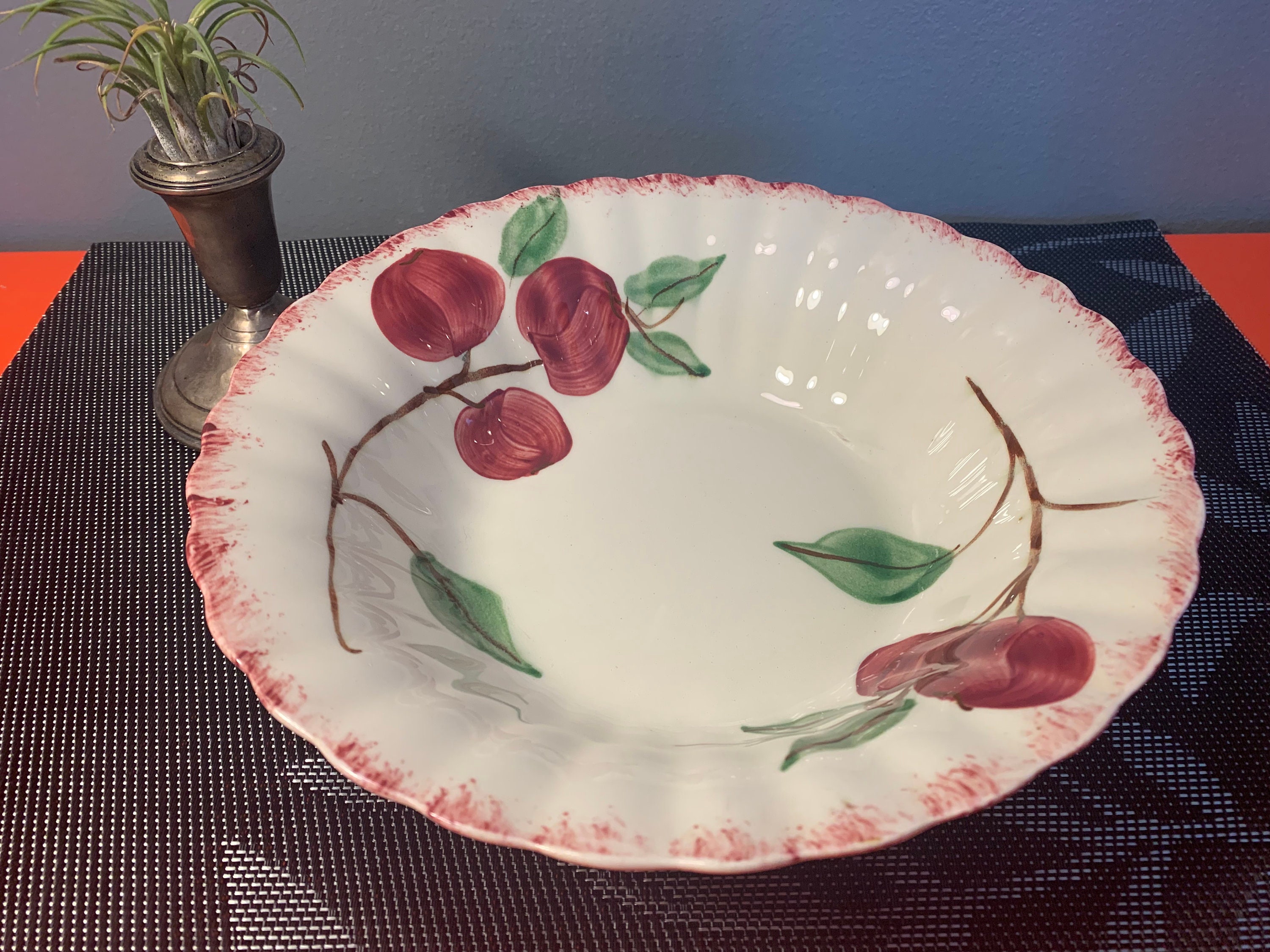 Vintage Mid-century Blue Ridge Potteries, Colonial Shape, Pink Edge ...