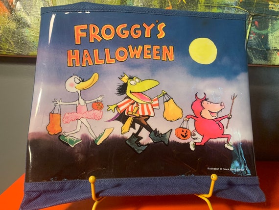 Vintage Froggy's Halloween Trick R Treat Tote Bag - Etsy