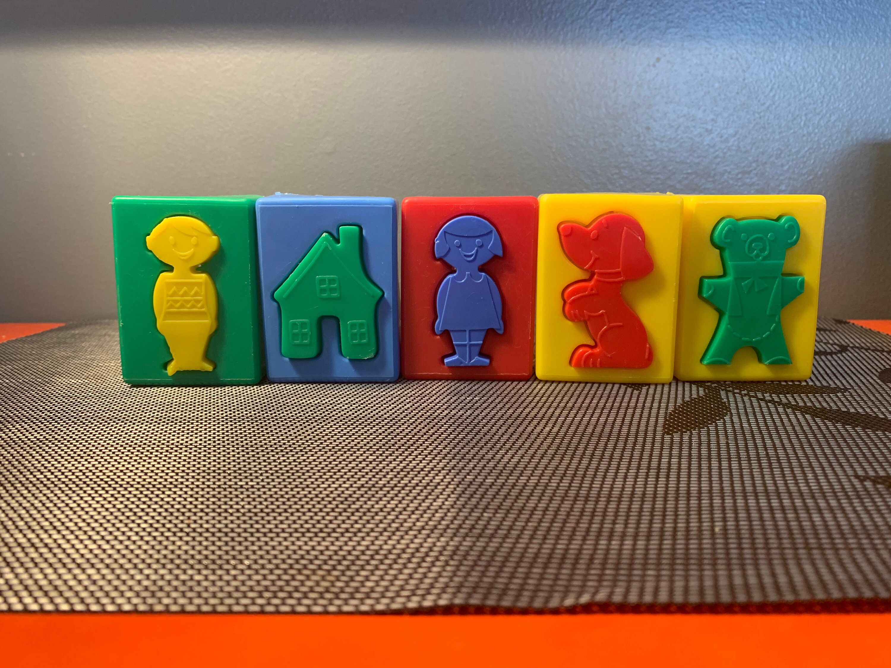 Vintage Kohner Shape Cookie Cutters/tracing Development Toy Primary ...