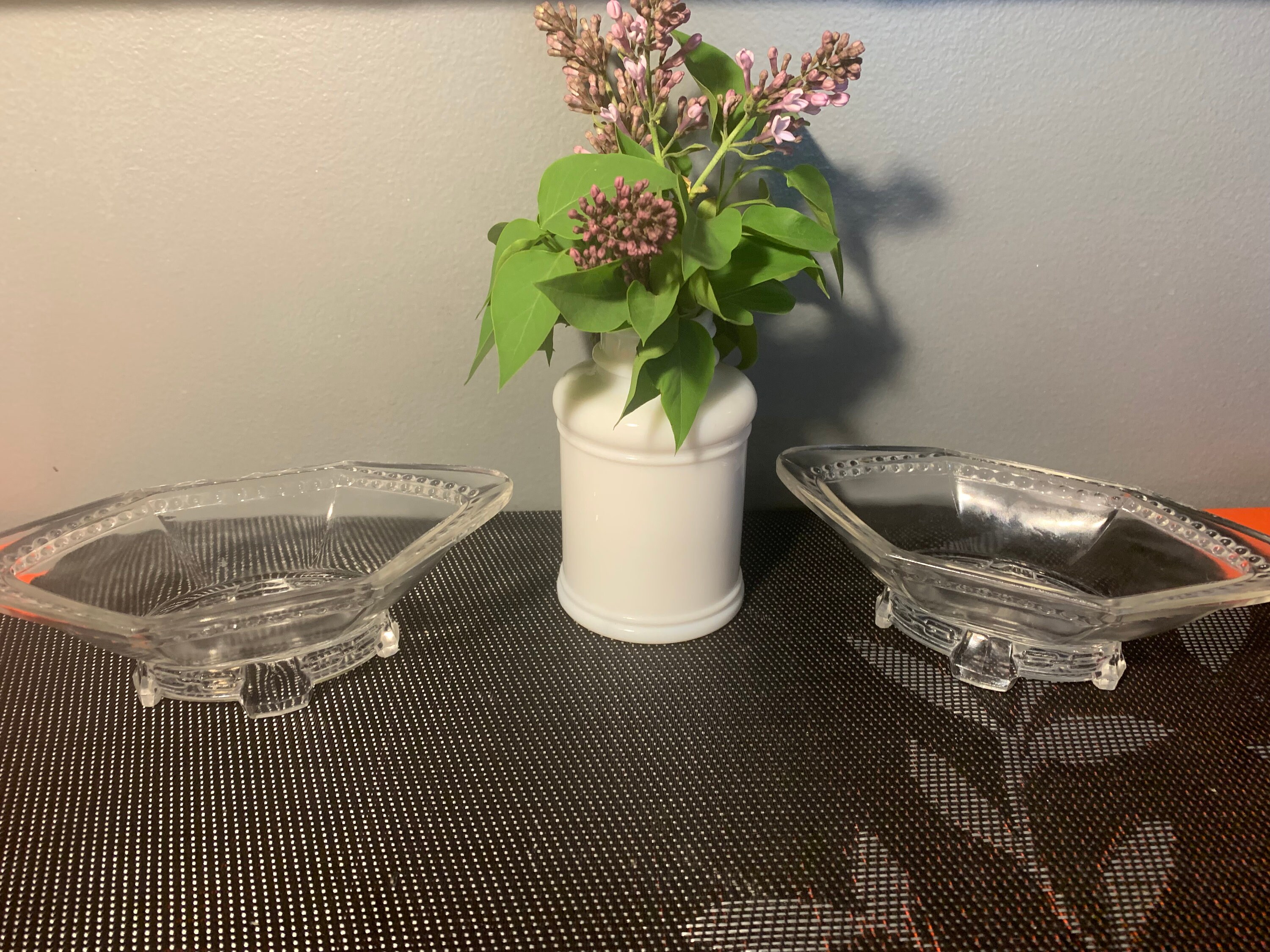 Vintage Two Clear Pressed Glass Footed Ice Cream Sundae Boats - Etsy