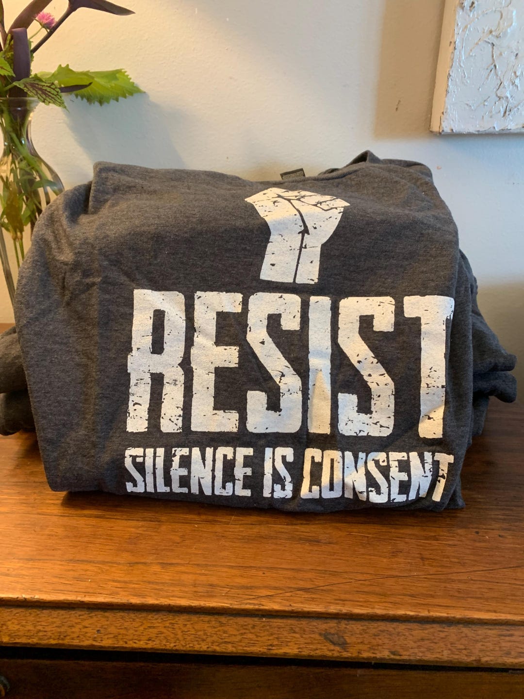 RESIST Silence IS Consent Political Tee Shirt Poly/cotton Blend. - Etsy