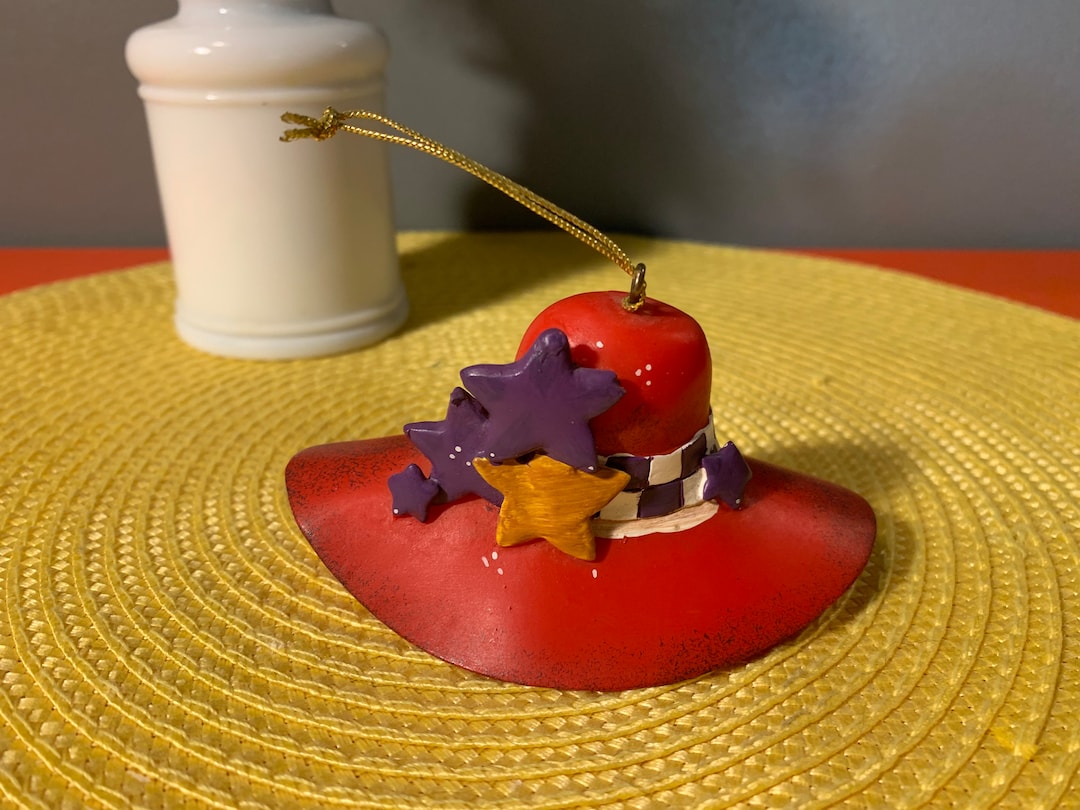 Vintage Red Hat Christmas Ornament: Red Hat Society. - Etsy