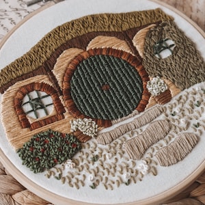 Embroidery Pattern - Hand Embroidery Pattern - Hobbit Embroidery ...