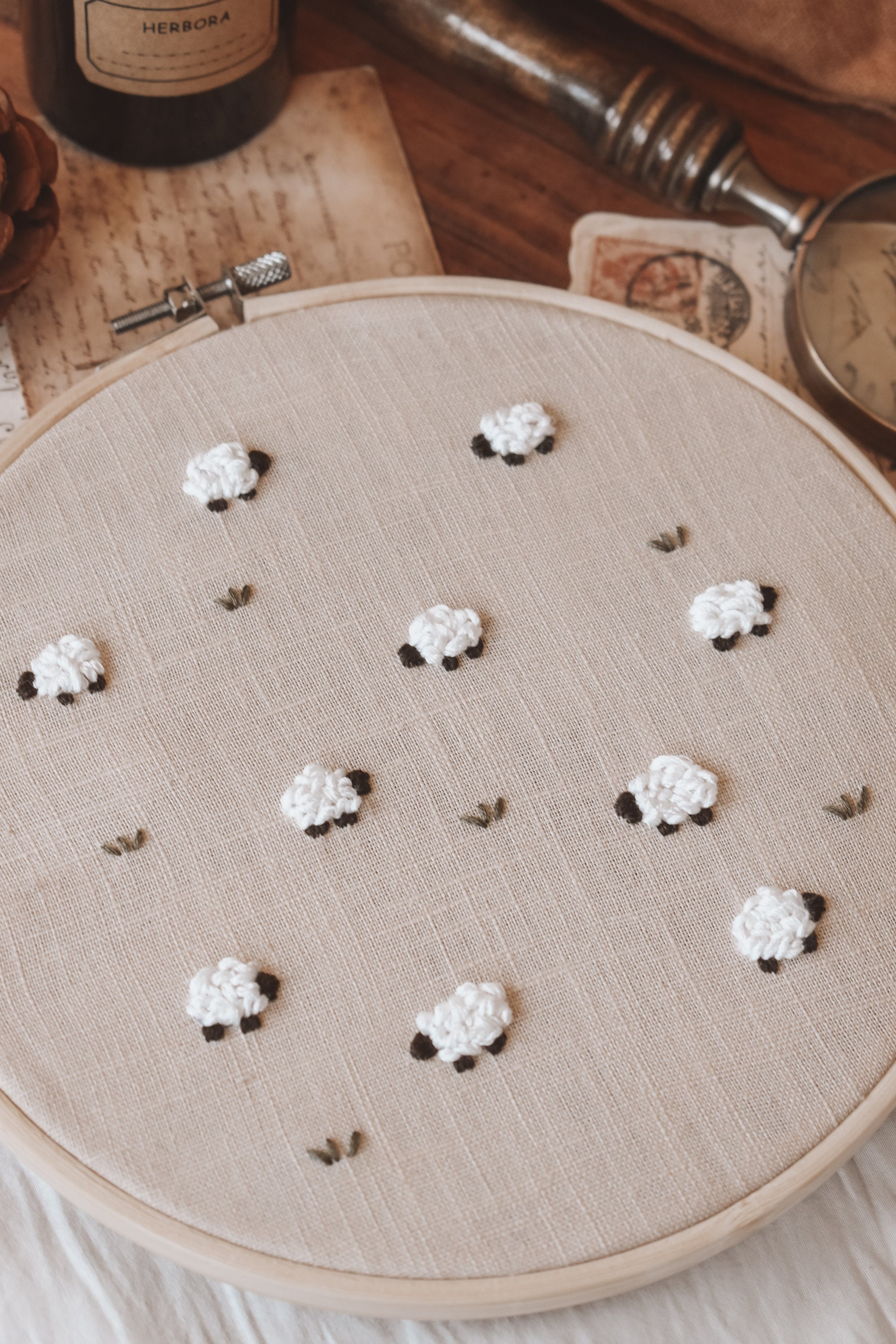 Embroidery Pattern Hand Embroidery Pattern Sheep - Etsy