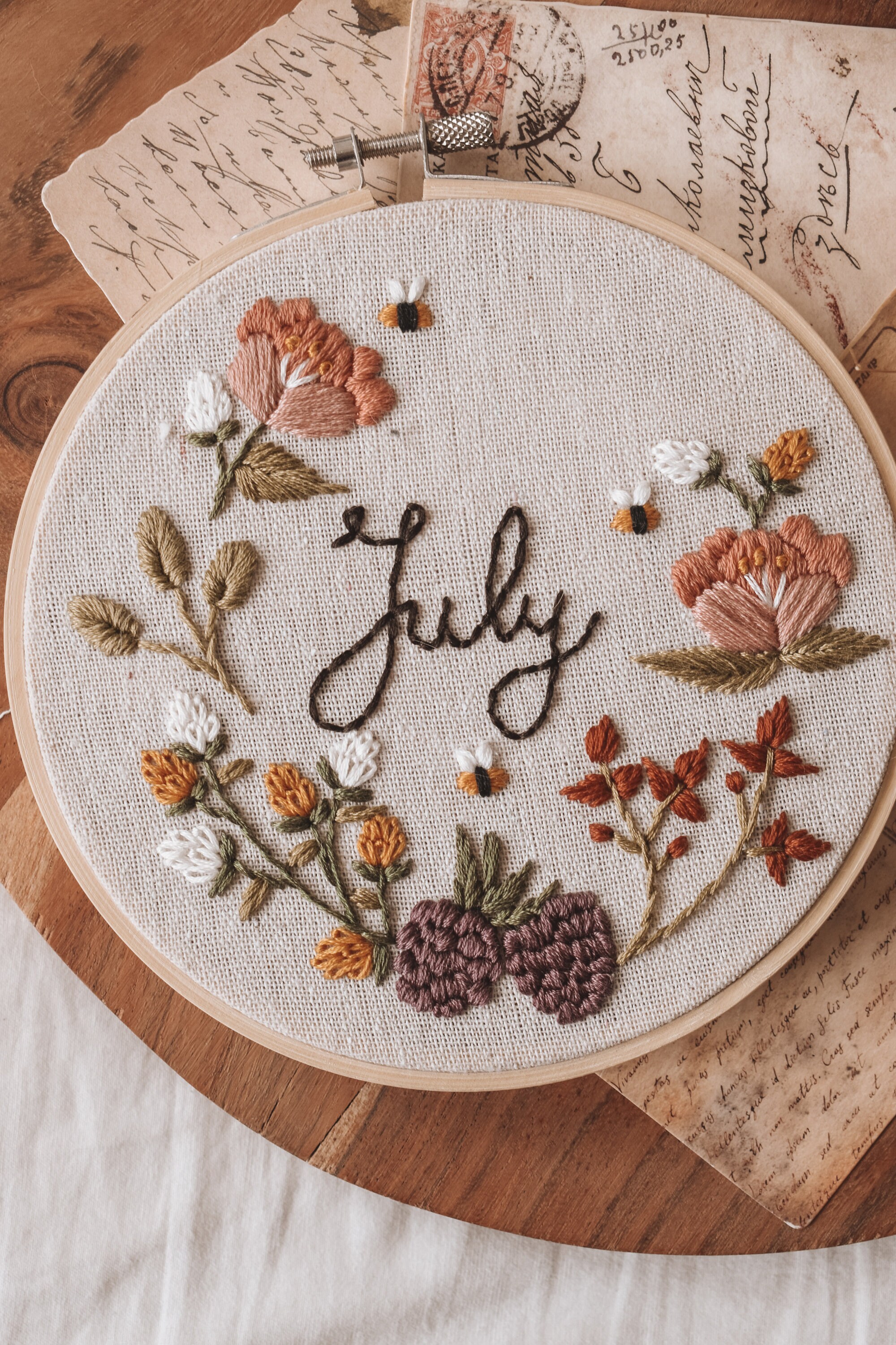 Embroidery Pattern Hand Embroidery Pattern Wreath - Etsy