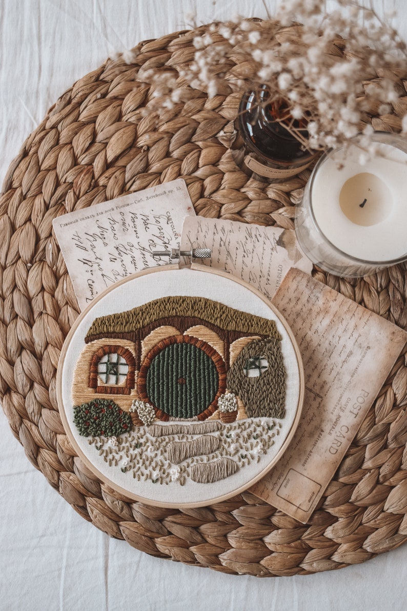 Embroidery Pattern - Hand Embroidery Pattern - Hobbit Embroidery ...