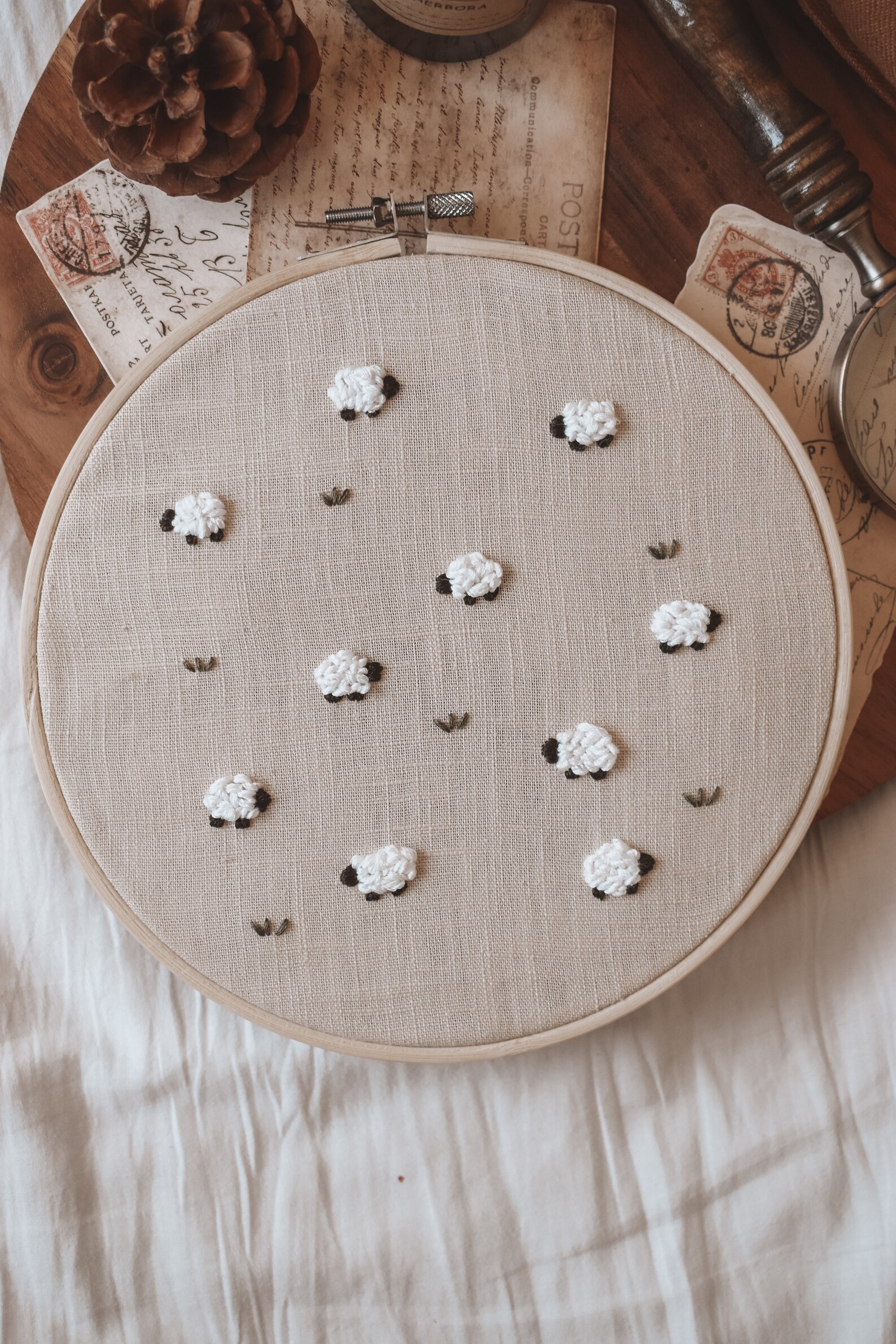 Embroidery Pattern Hand Embroidery Pattern Sheep - Etsy