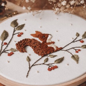 Embroidery Pattern - Embroidery Designs - Squirrel Embroidery - Animal ...