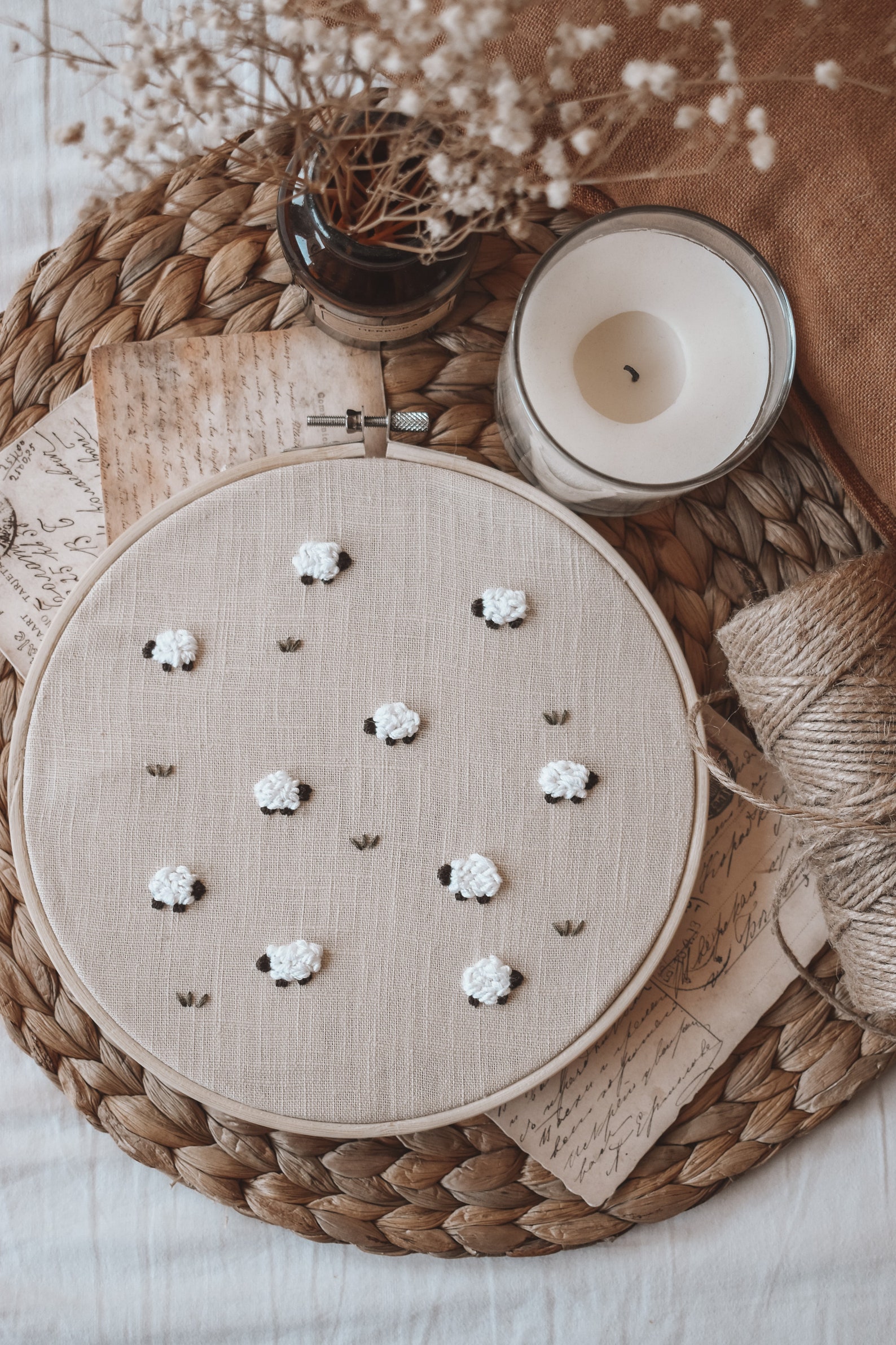 Embroidery Pattern Hand Embroidery Pattern Sheep - Etsy