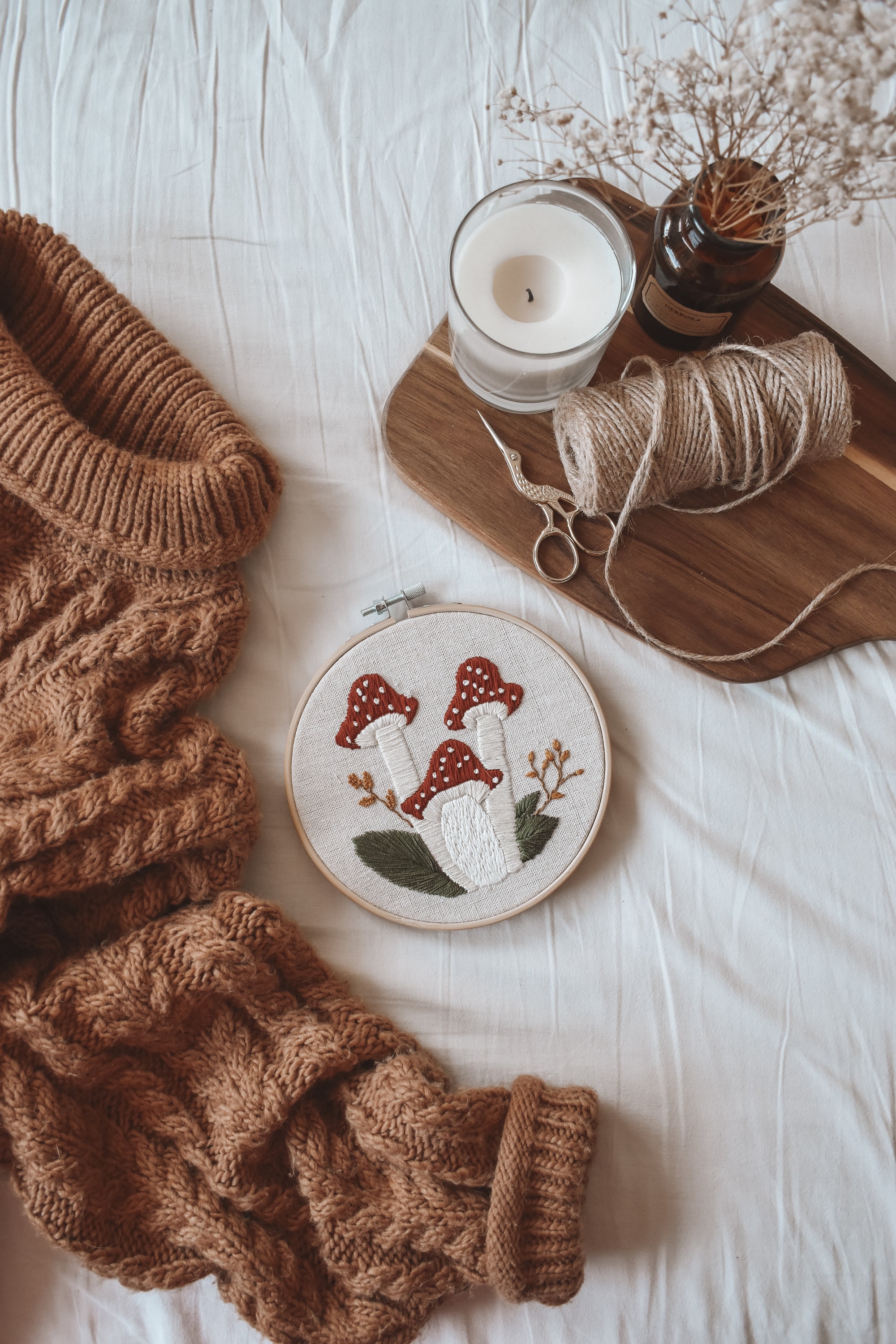 Embroidery Pattern Hand Embroidery Pattern Mushroom | Etsy