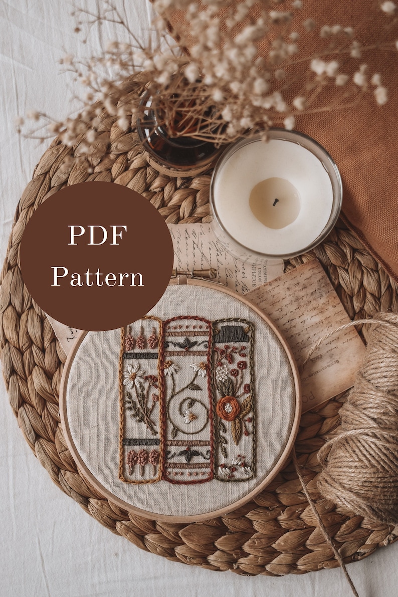 Embroidery Pattern - Hand Embroidery Pattern - Book Embroidery ...