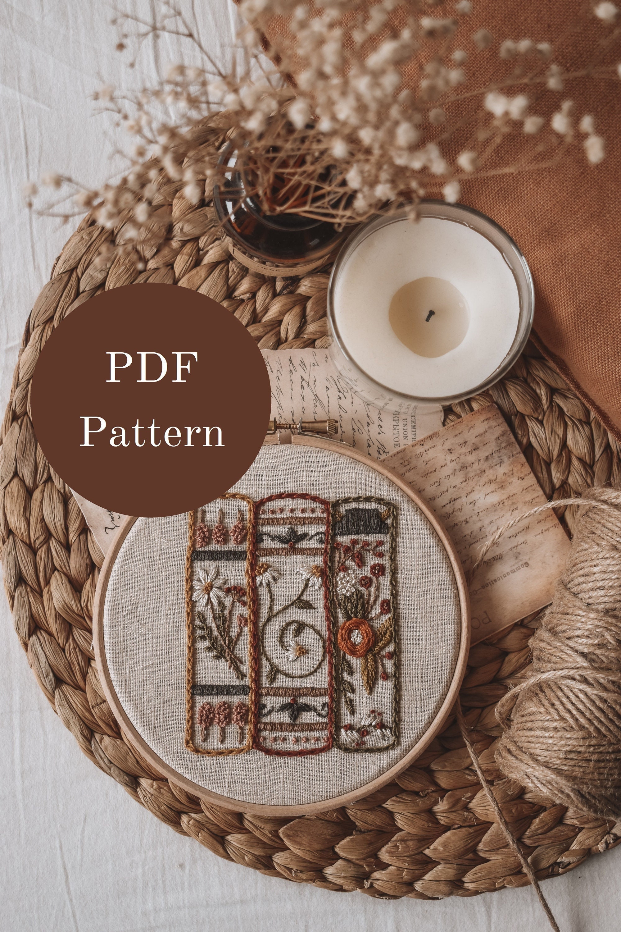 Embroidery Pattern - Hand Embroidery Pattern - Book Embroidery ...