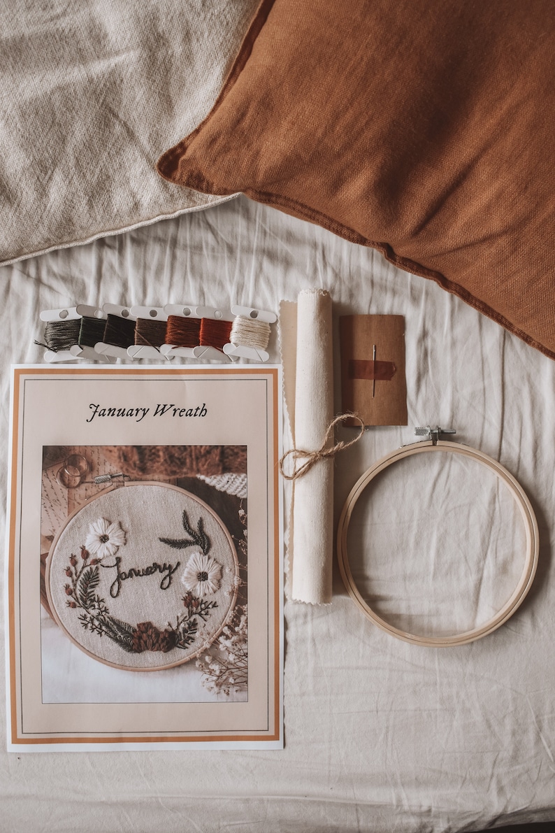 Embroidery Kit Hand Embroidery DIY Spring Embroidery | Etsy