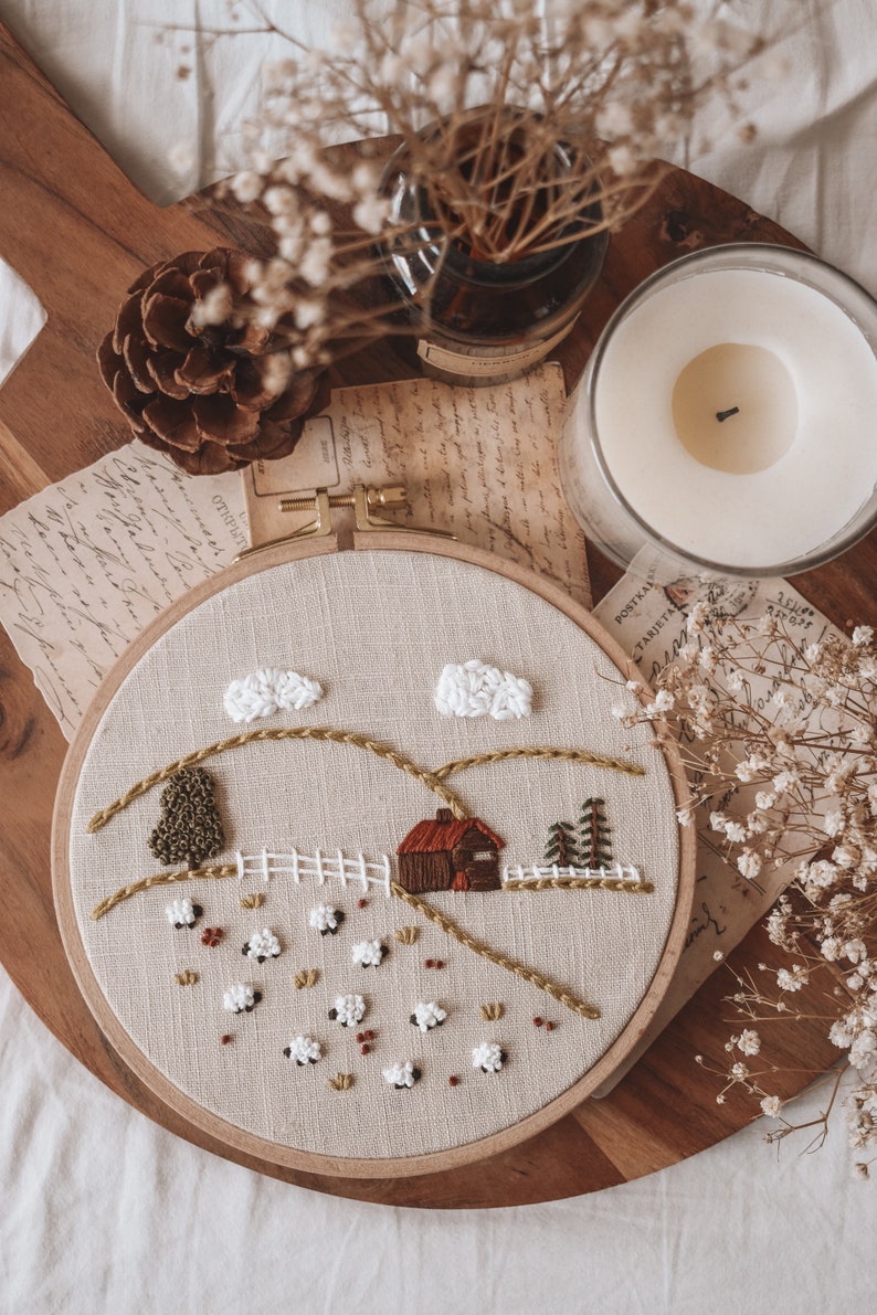 Embroidery Pattern - Hand Embroidery Pattern - Sheep Embroidery ...