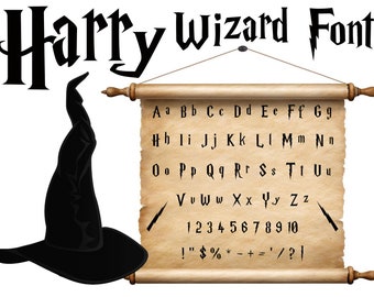 Wizarding Font | Etsy
