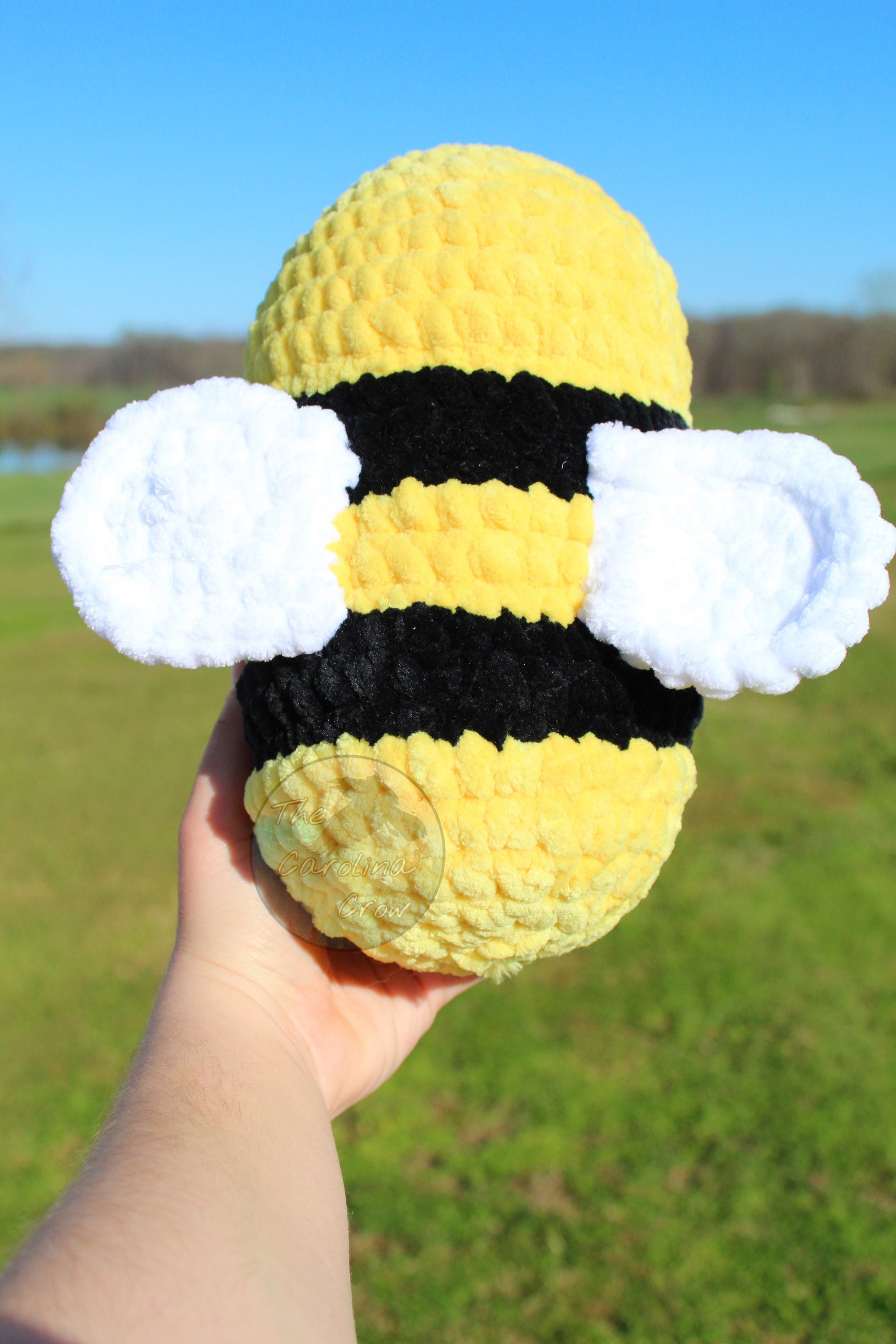 Jumbo Bee Plushie Bee Plush Bee Plushy Chonky Bee Stuffed Animal ...