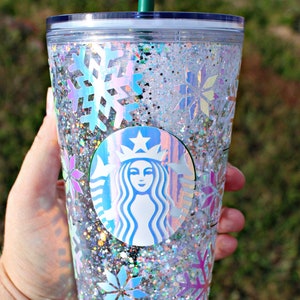 Christmas Themed Starbucks Cup Double Walled Tumbler With Christmas ...