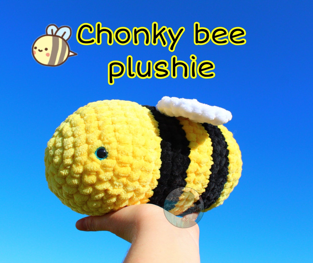 Jumbo Bee Plushie Bee Plush Bee Plushy Chonky Bee Stuffed Animal ...