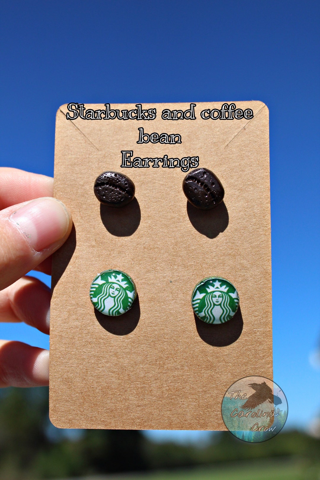 Starbucks Earrings Logo Stud Coffee Bean Stud Earring Set - Etsy