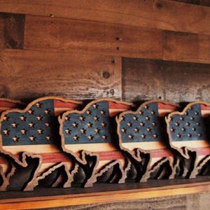 Unique Buffalo Flag Layer Handmade Gift Decor - Etsy