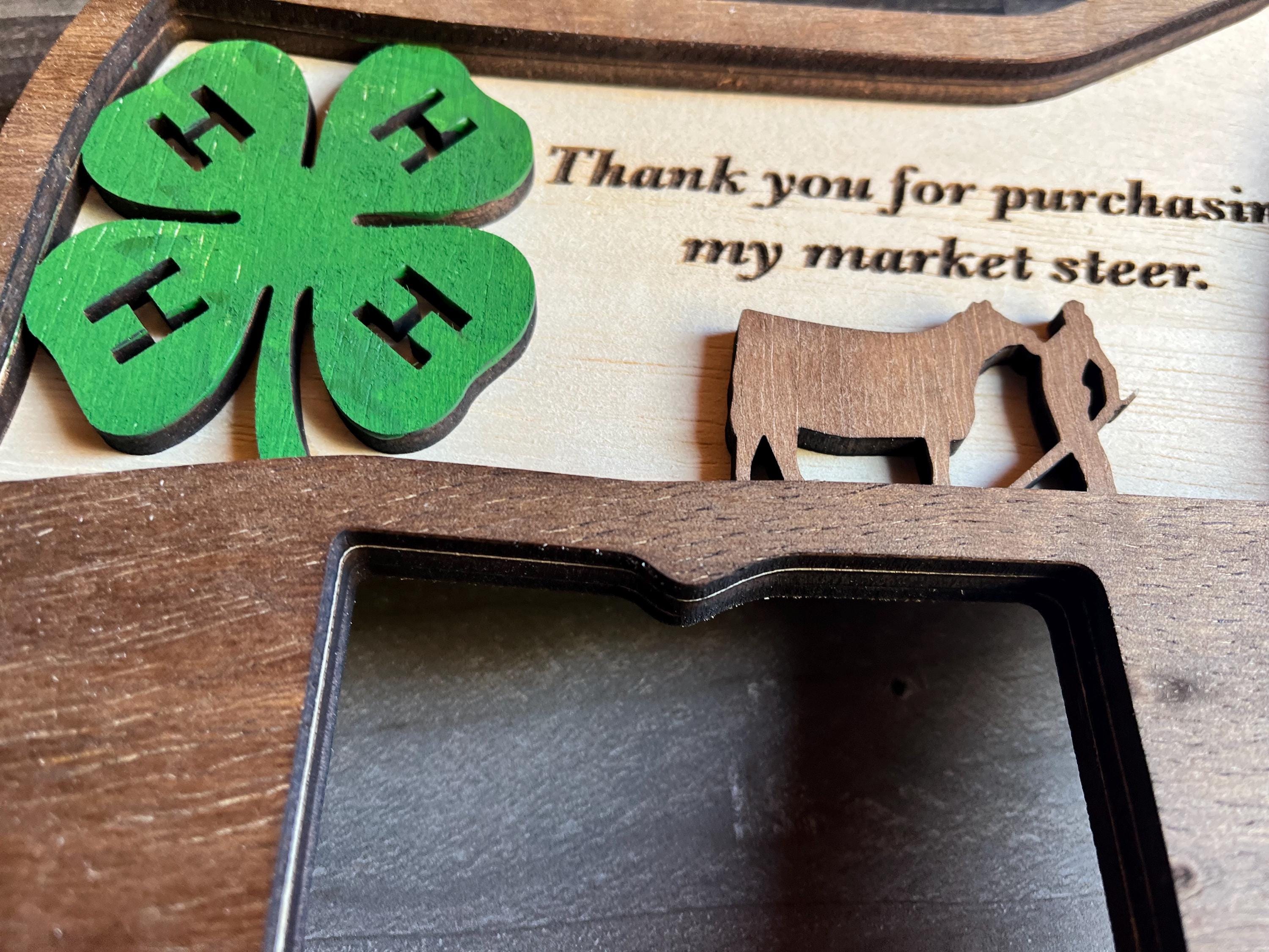 Personalized 4H Steer/heifer Plaque: County Fair Thank You Gift - Etsy