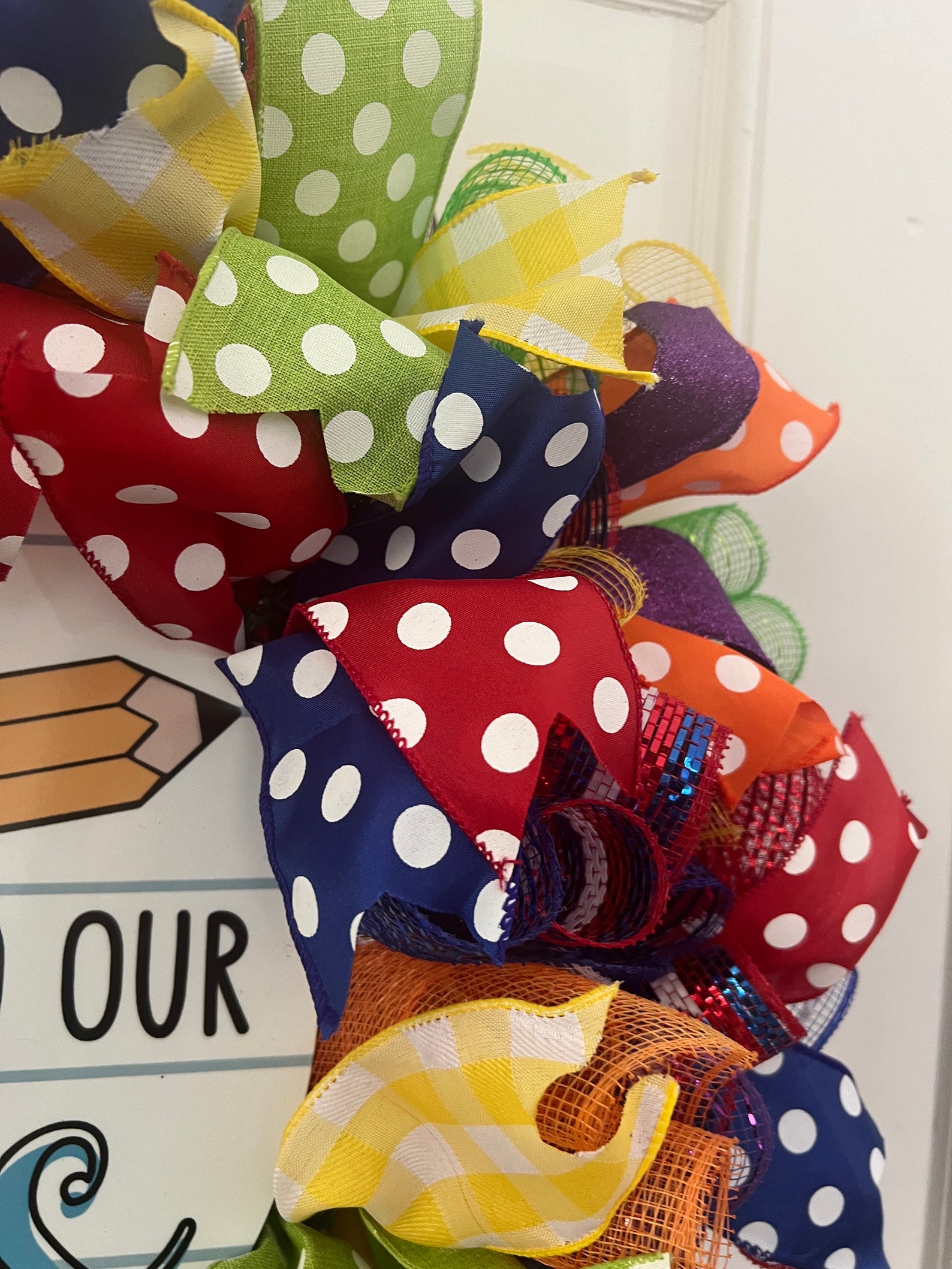 Preschool Teacher Wreath, Welcome to Our Class Wreath, Homeschool ...