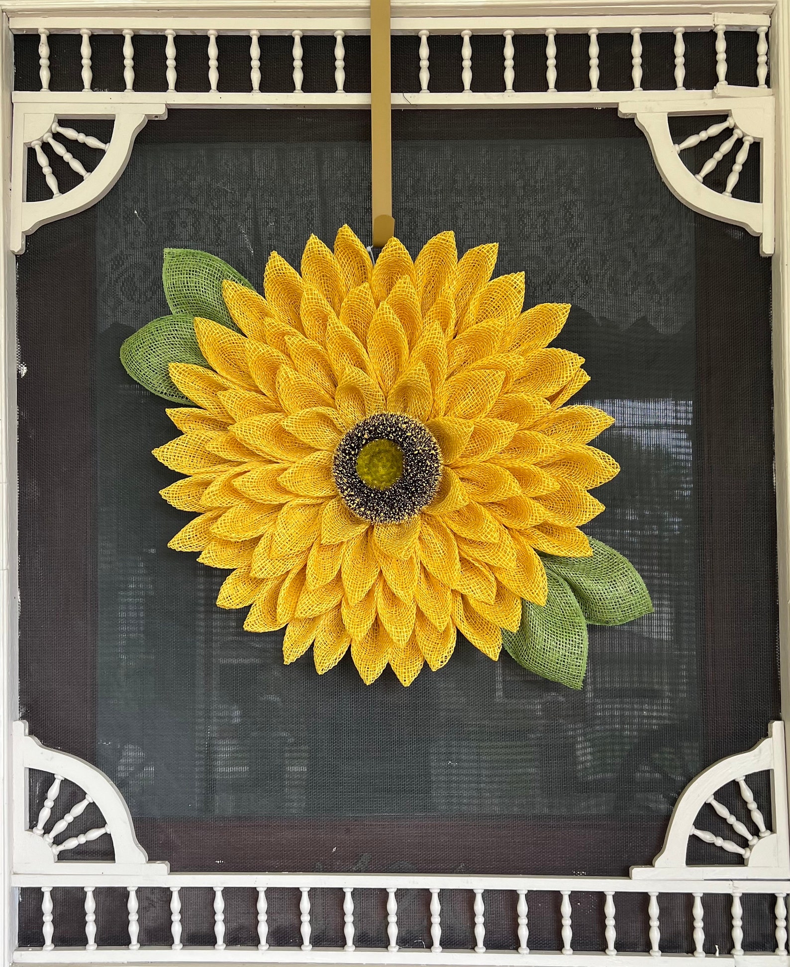 Summer Wreath, Sunflower Wreath, Sunflower Door Decor, Unique Sunflower ...