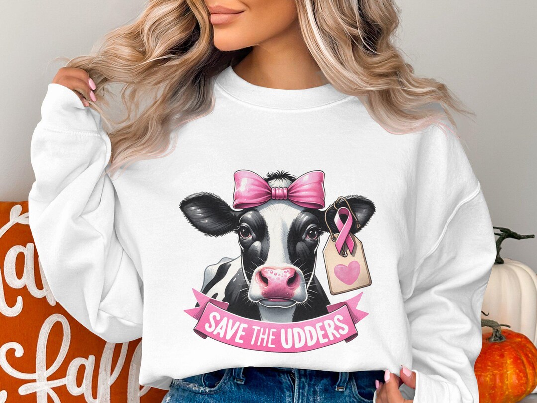 Save the Udders PNG, Breast Cancer Awareness PNG, Cancer Png, Cow PNG ...