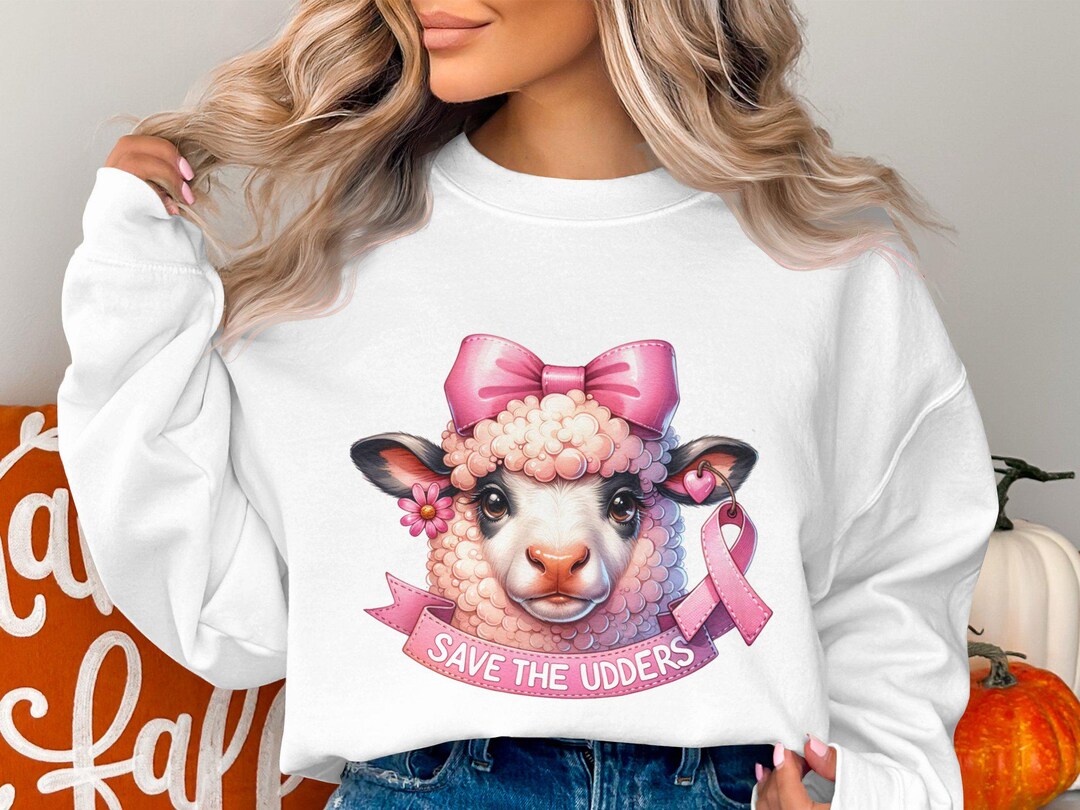 Save the Udders PNG, Breast Cancer Awareness, Cancer Png, Sheep PNG ...