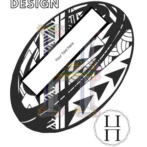 Polynesian Tribal Rugby Ball Digital Design - Etsy