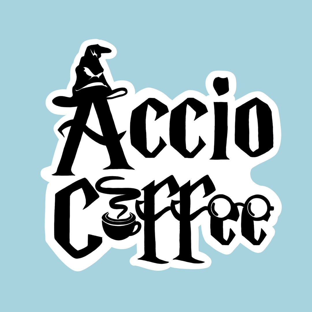 Accio Coffee Sticker - Etsy