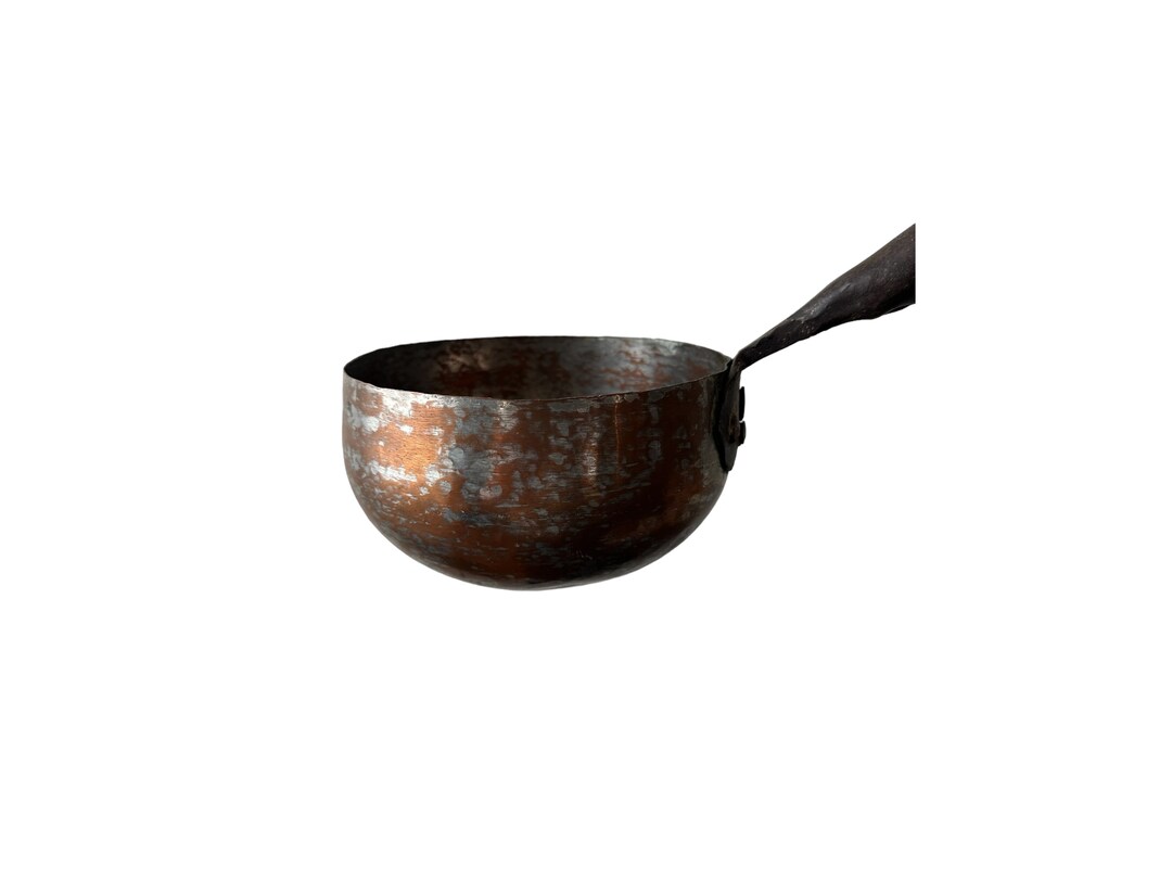 Vintage Antique Copper Water Dipper Ladle Forged Iron Handle - Etsy